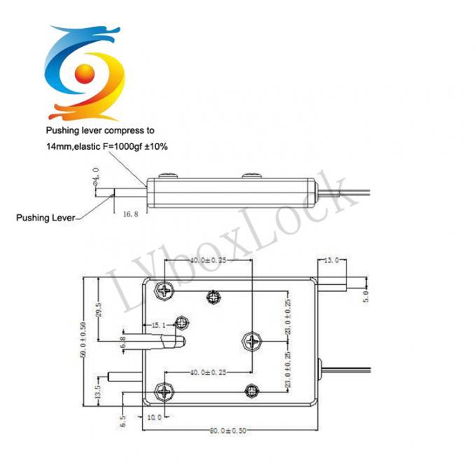 2A 12v Electric Solenoid Lock Carbon Steel Intelligent Control