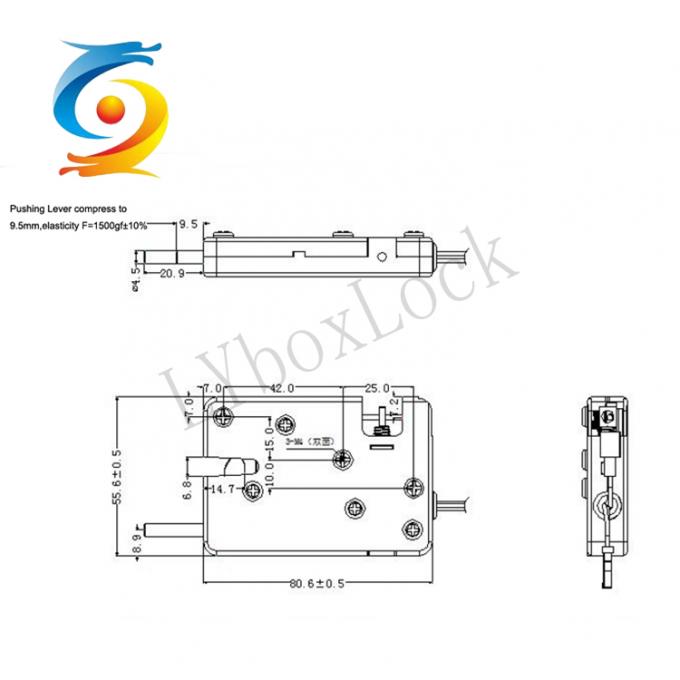 Smart Electric Cabinet Door Lock 24V Silver Vending Machine Lock
