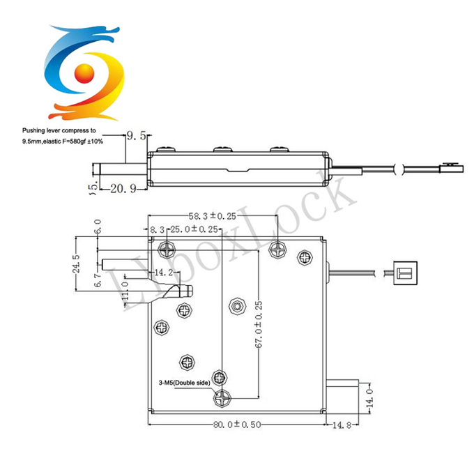 Electronic Smart Locker Lock Electromagnetic Parcel Delivery Box Lock